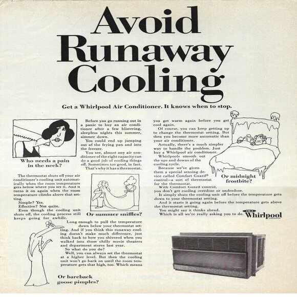 Whirlpool | Art | 967 Whirlpool Ac Avoid Runaway Cooling Vintage ...
